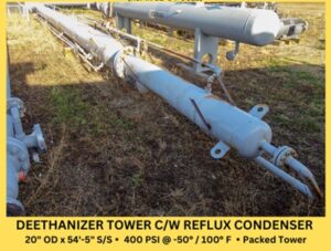 CONDENSER DEETHANIZER TOWER C/W RE-FLUX - SURPLUS & PRIME WORLDWIDE FZ LLC